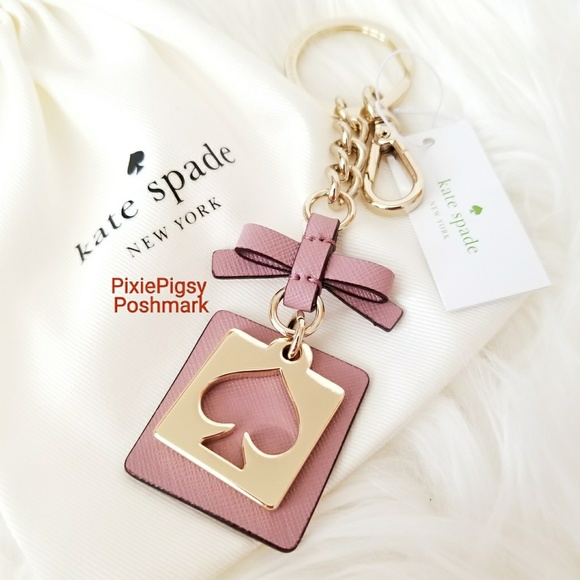 kate spade | Accessories | Hp Kate Spade Punch Out Spade Bow Key Fob ...